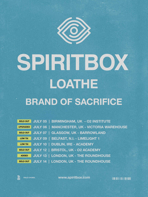 UK Tour with Spiritbox – BRAND OF SACRIFICE